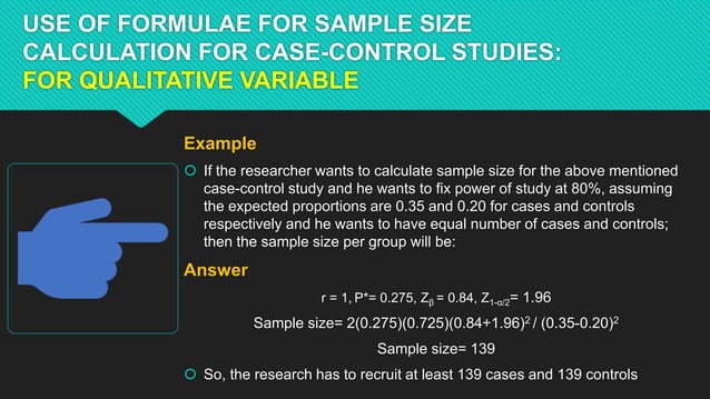 Sample size estimation | PPTX