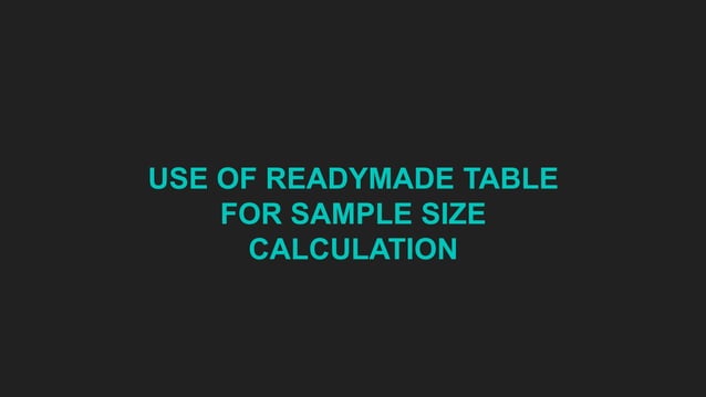 Sample size estimation | PPTX