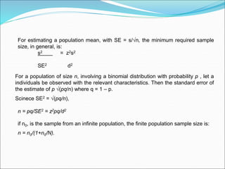 Sample size estimation | PPT