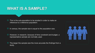 Sample size estimation in health research | PPTX