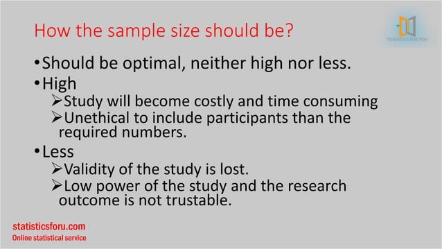 Sample size calculation in medical research | PDF