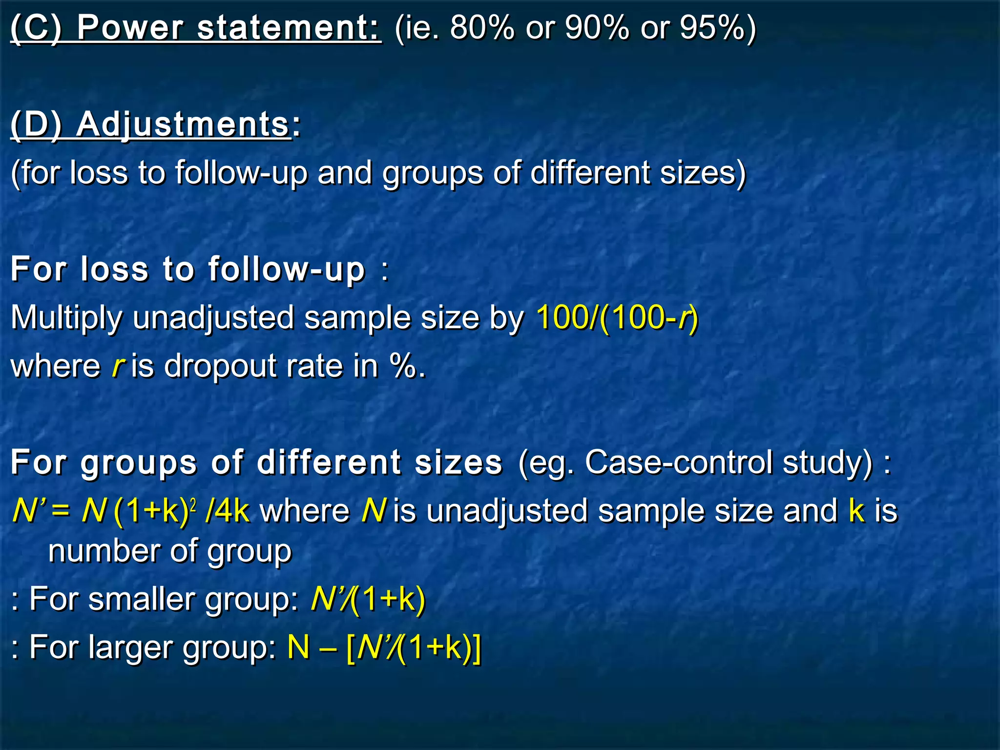 Sample size in general | PPT