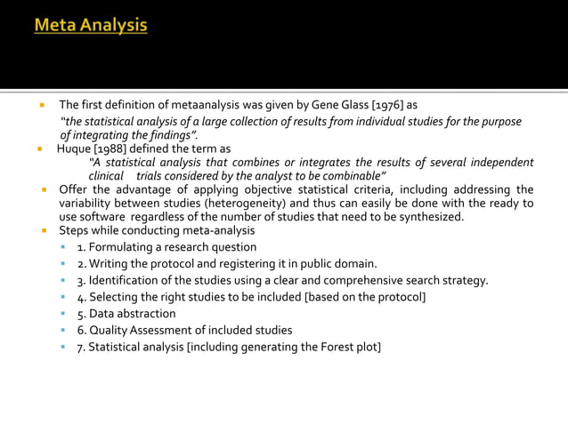 Sample size & meta analysis | PPT