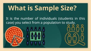 Presentation on the Formula to get the Sample Size | PPT