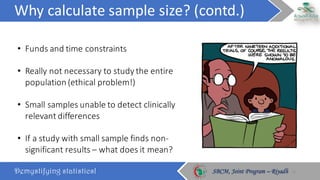 Sample size in health sciences - Basics and selected examples | PDF