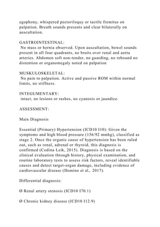 Sample Soap NoteSoap Note # Main Diagnosis ( Exp H&P Note .docx