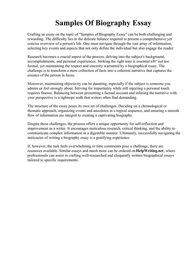 Samples Of Biography Essay.pdf