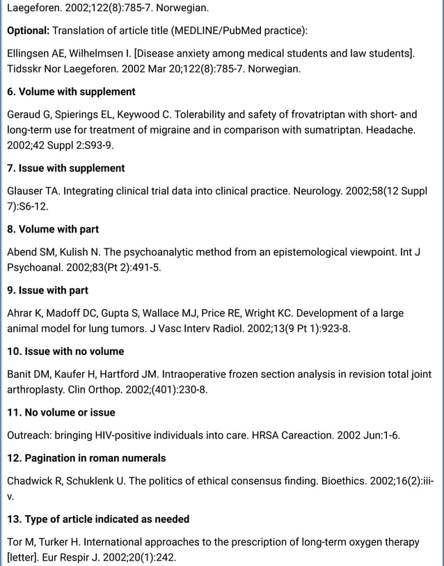 Guía para citar referencias bibliográficas en Medicina | PDF