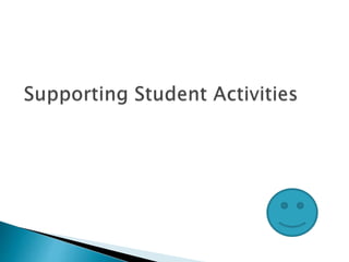 Samples of supporting student activities | PPTX