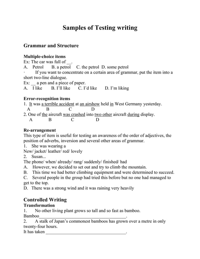 Samples of Testing English Language SubSkills.pdf