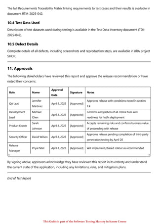 Sample Software Test Report in PDF (Free Download) | PDF