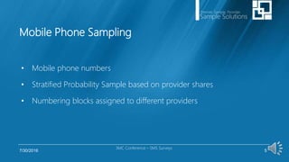 SMS Data Collection for measuring attitudes on migration | PPTX ...