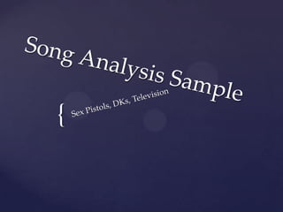 Sample song analysis | PPT