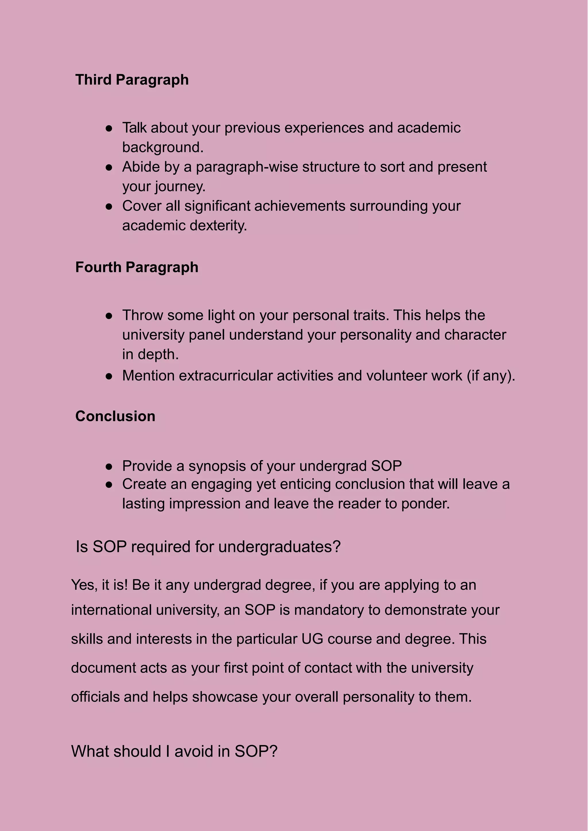 Sample SOP For Undergraduate Students Admission And How To Write It.pptx