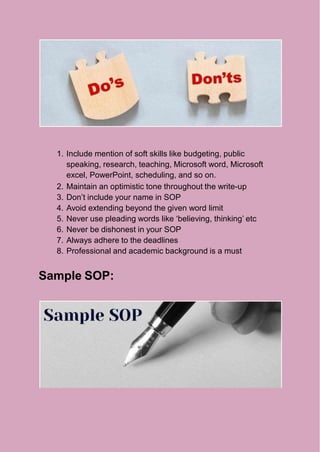 Sample SOP For Undergraduate Students Admission And How To Write It.pptx