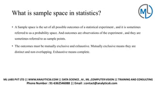 Sample Space and Event,Probability,The Axioms of Probability,Bayes ...