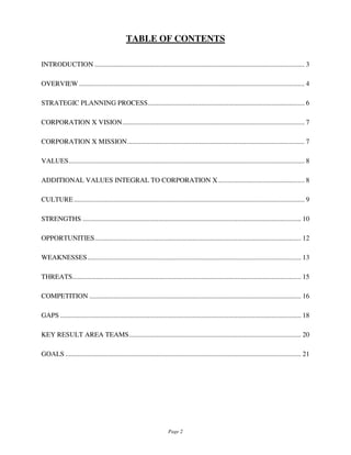 Sample Strategic Plan | PDF