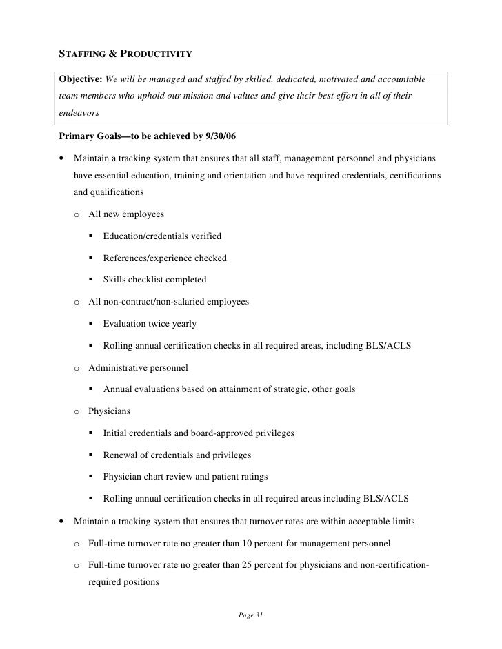 Sample Strategic Plan