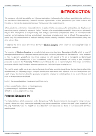 Student Complete-Sample Report | PDF