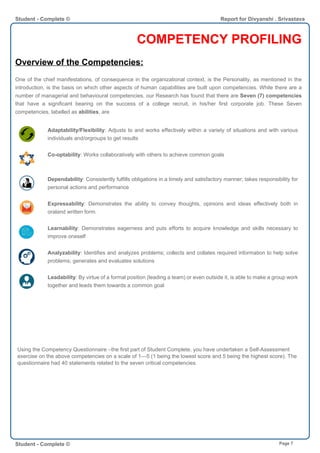 Student Complete-Sample Report | PDF