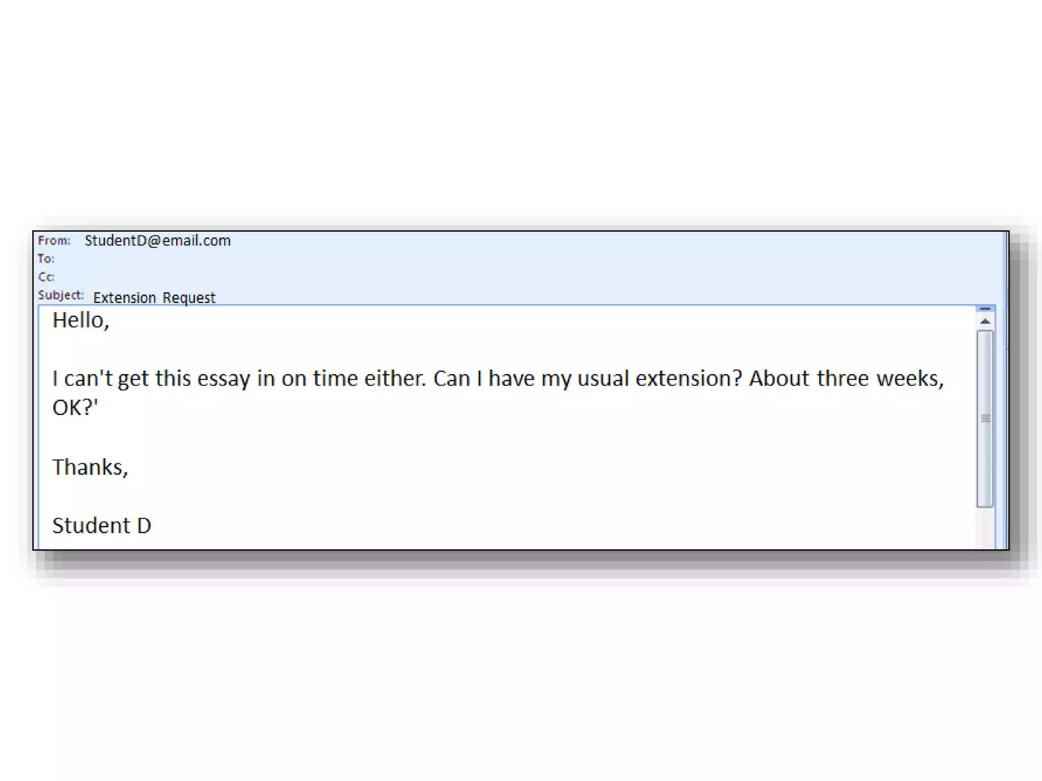 Sample student support emails | PPTX