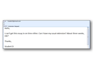 Sample student support emails | PPTX