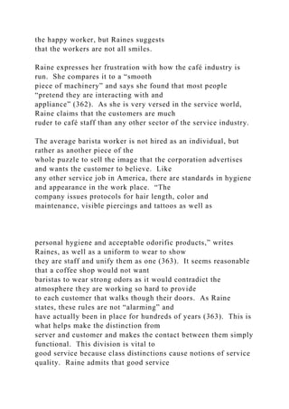 Sample Summaries of Emily Raine’s Why Should I Be Nice to You.docx