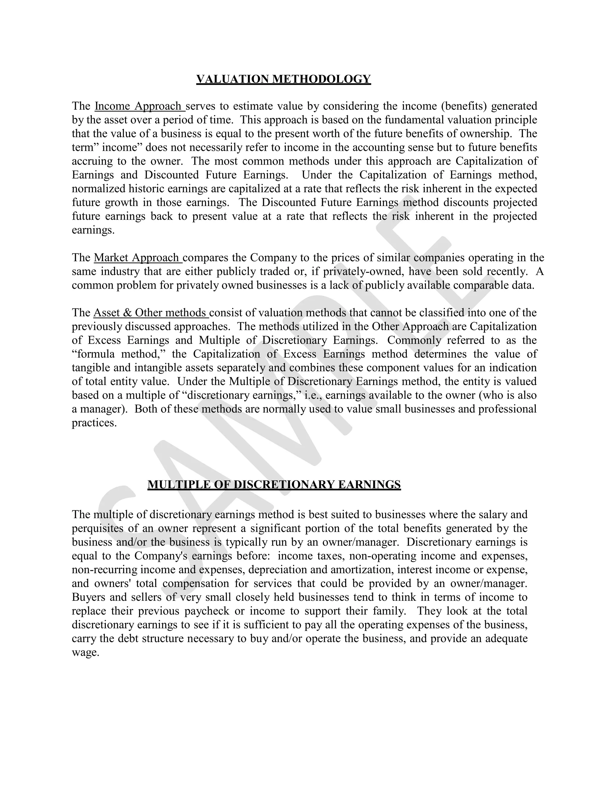 Valuation Report Sample | PDF