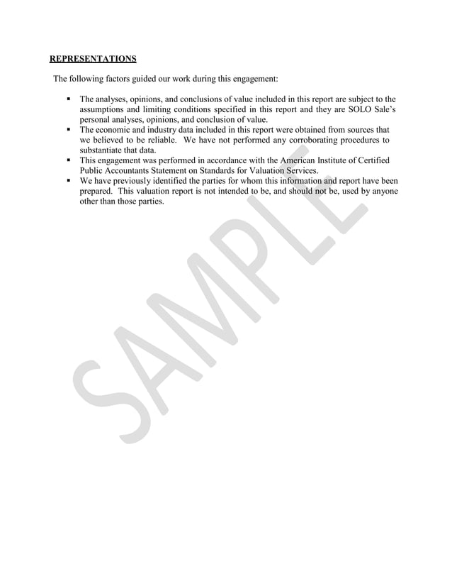 Valuation Report Sample | PDF