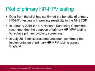 Primary High Risk HPV Testing with Cyctology Triage | PPTX