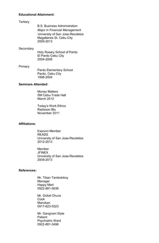 Sample Targeted Resume | PDF