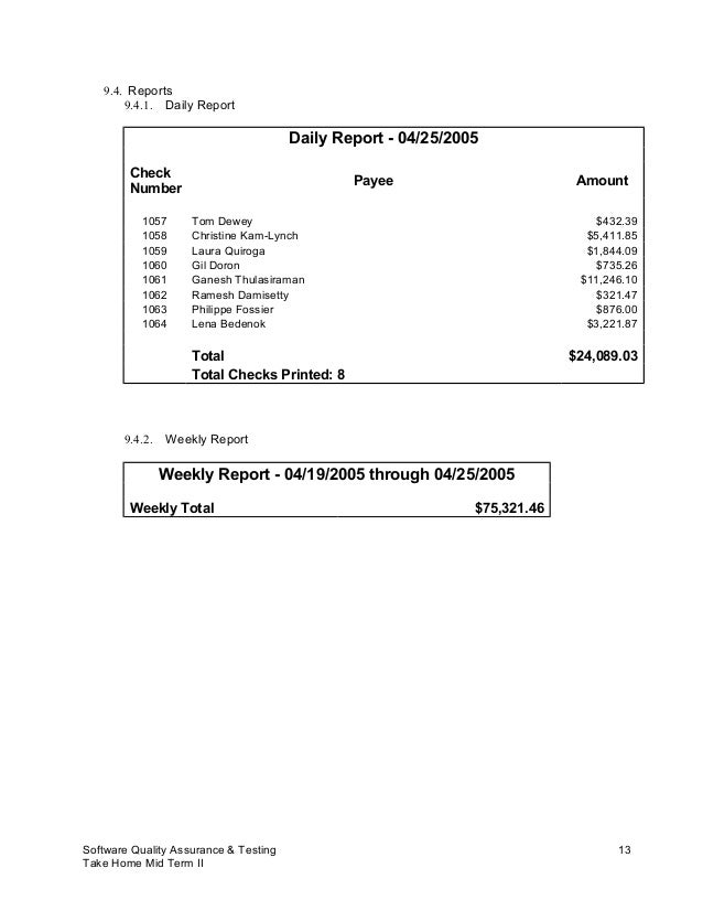 Sample Technical Requirement Document (TRD)