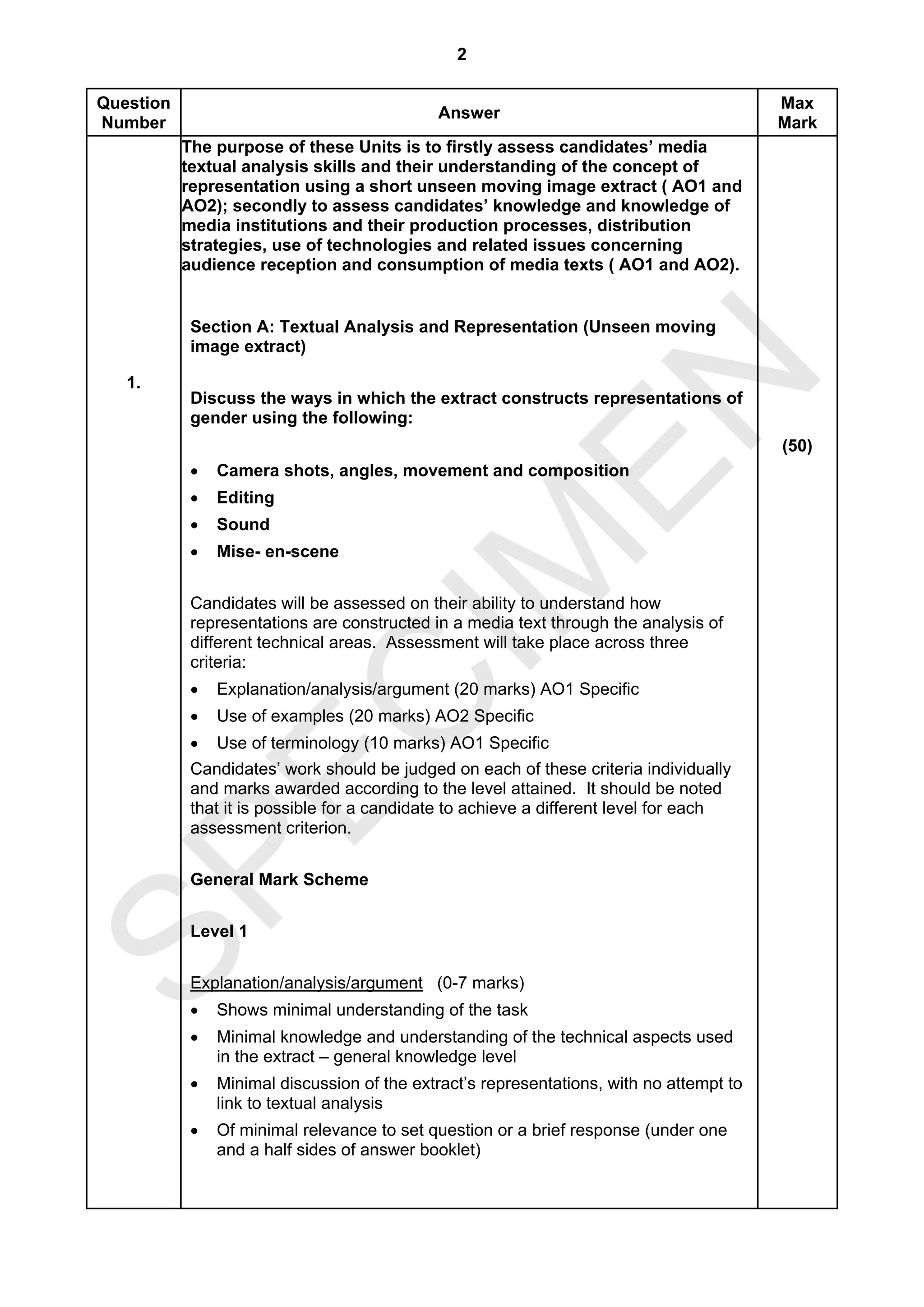 Sample Test Paper | PDF
