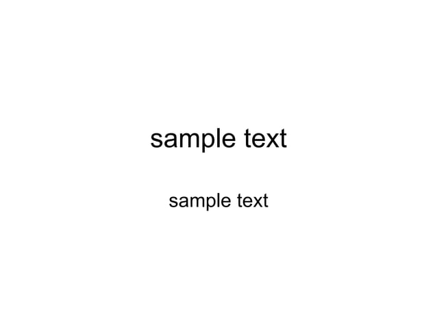 Sample Text | PPT