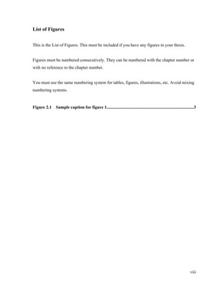 Sample thesis template34504 | PDF