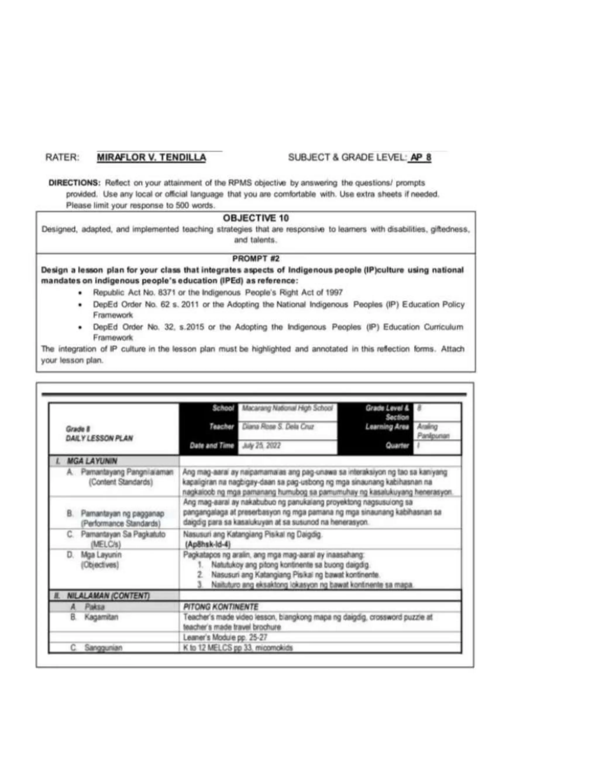 SAMPLE TRF FOR 2023.docx FOR FUTURE TEACHERS | PDF