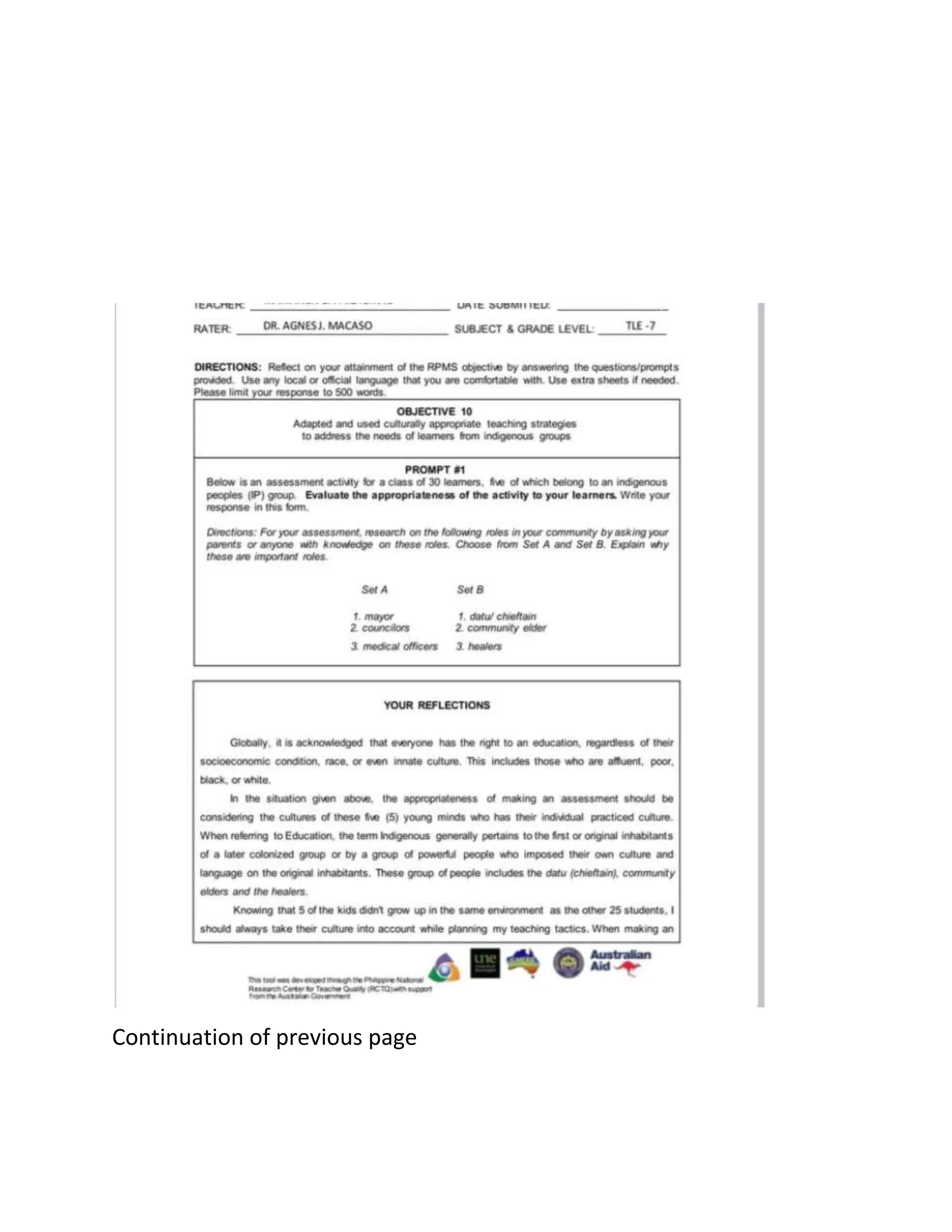 SAMPLE TRF FOR 2023.docx FOR FUTURE TEACHERS | DOCX