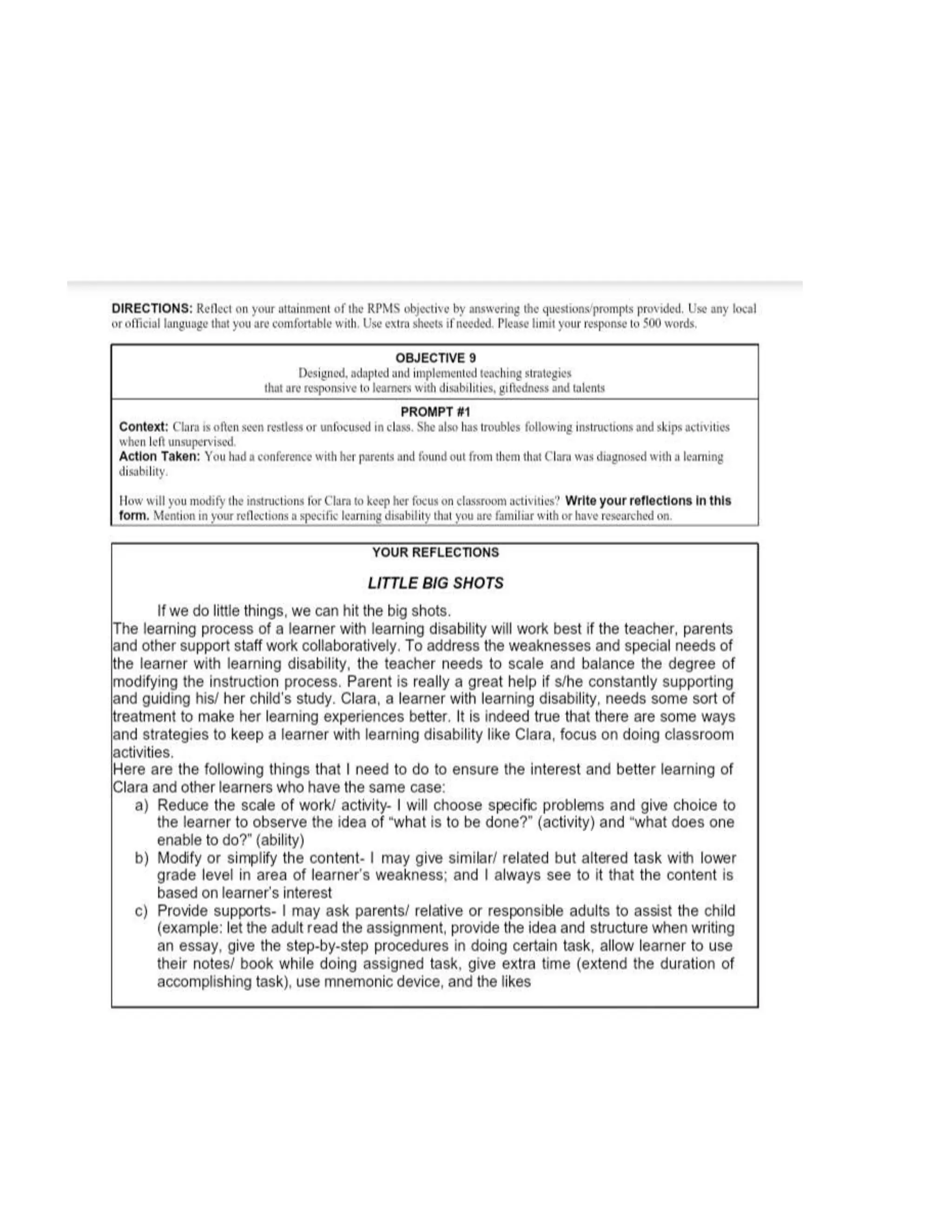SAMPLE TRF FOR 2023.docx FOR FUTURE TEACHERS | DOCX