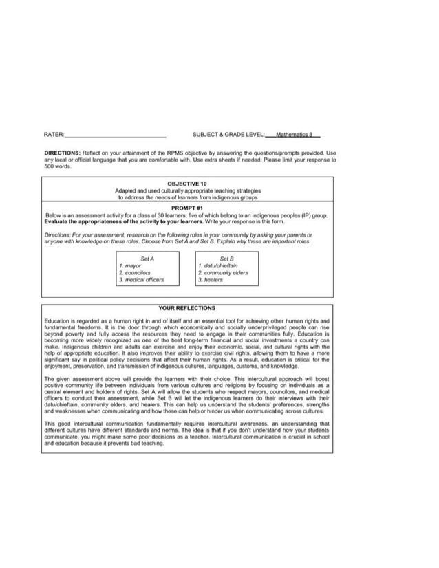 SAMPLE TRF FOR 2023.docx FOR FUTURE TEACHERS | PDF