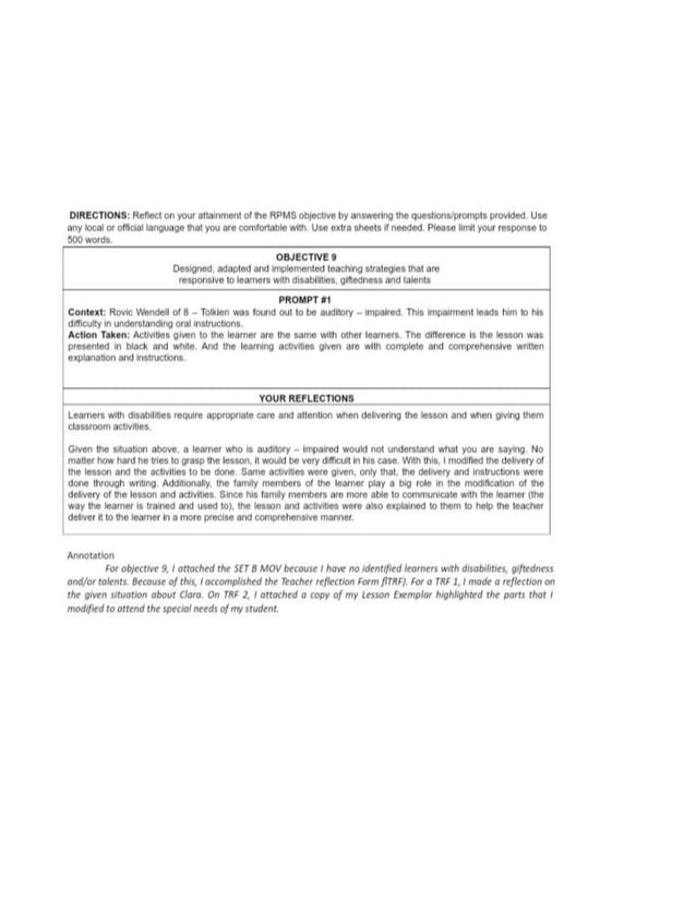 SAMPLE TRF FOR 2023.docx FOR FUTURE TEACHERS | PDF