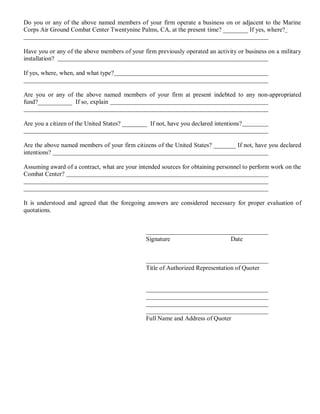 Sample Unsolicited Proposal Submission | PDF