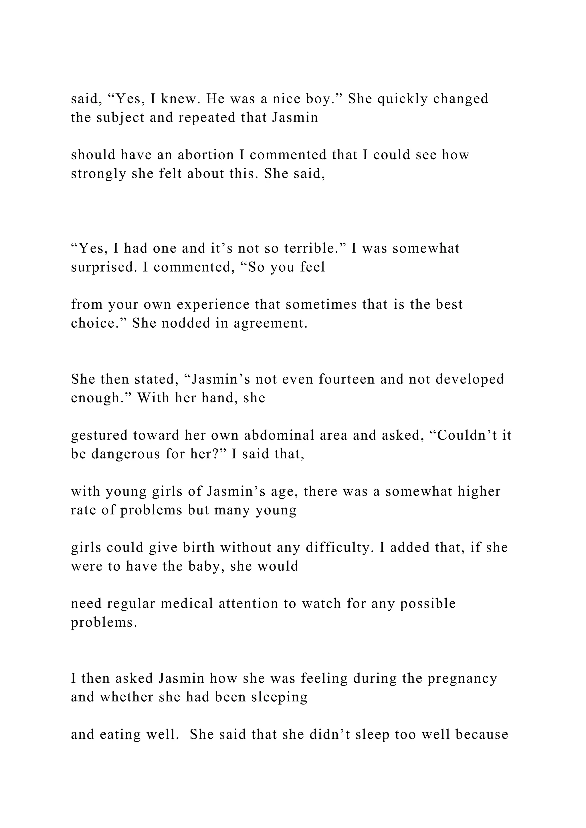 Sample Verbatim Process Recording Clinical Practice with Indi.docx