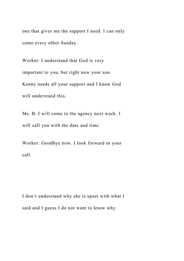 Sample Verbatim Process Recording Clinical Practice with Indi.docx ...