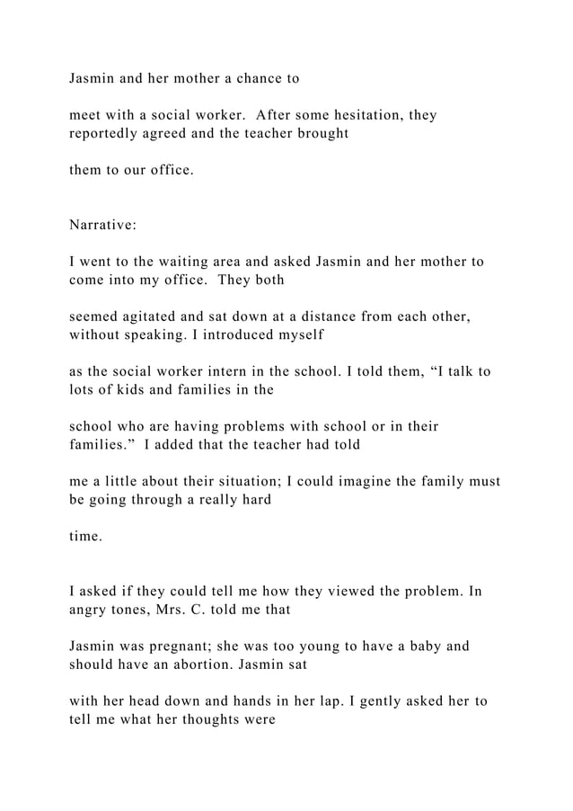 Sample Verbatim Process Recording Clinical Practice with Indi.docx ...