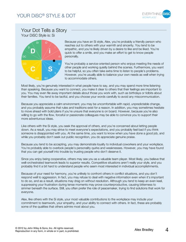 SampleWorkplaceProfile.pdf | Career Advice | Careers