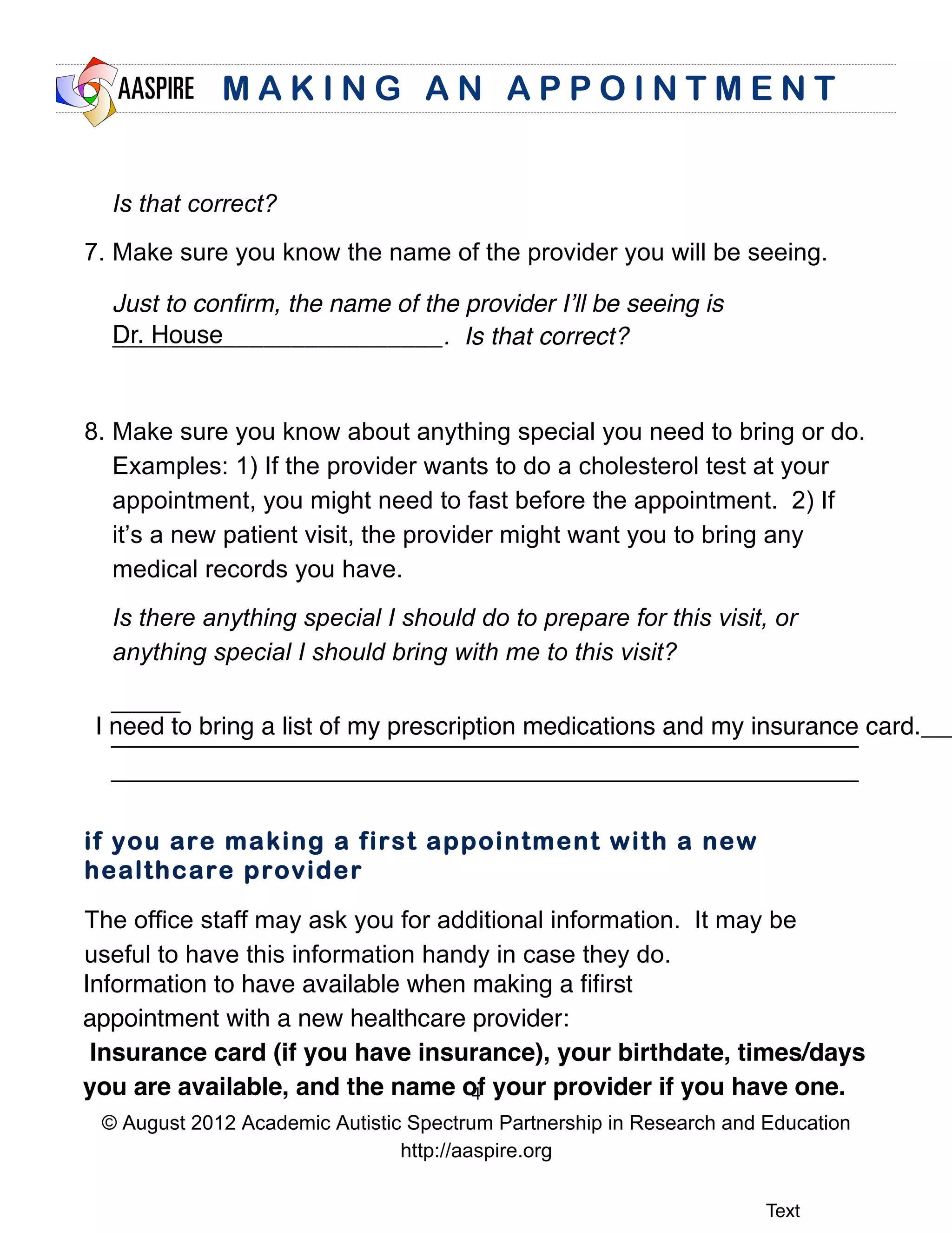 Sample Worksheets and Images Related to Healthcare Appointments Packet.pdf