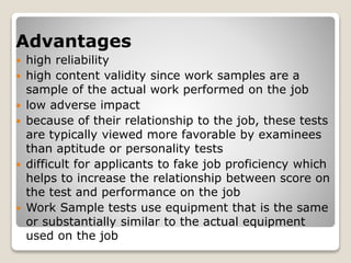 Sample work test | PPT