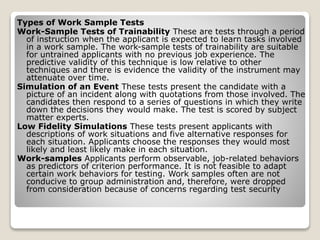 Sample work test | PPT