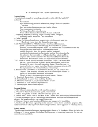 SampleWriteUp.pdf history and physical examination | PDF