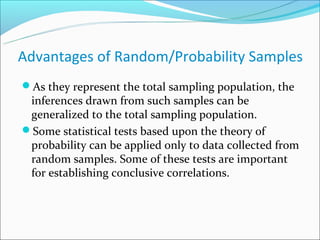 Sampling | PPT | Science
